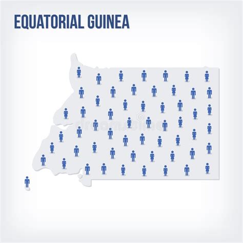Vector People Map Of Equatorial Guinea The Concept Of Population