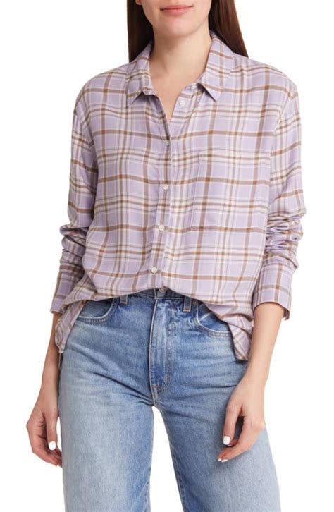 Womens Purple Button Up Tops Nordstrom
