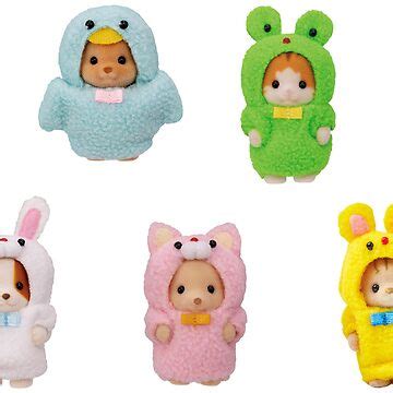 Calico Critters In Costumes Sticker For Sale By Swagmama 69 Redbubble