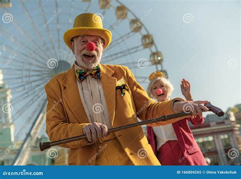 Clowns Having Problems With Communication Royalty Free Stock