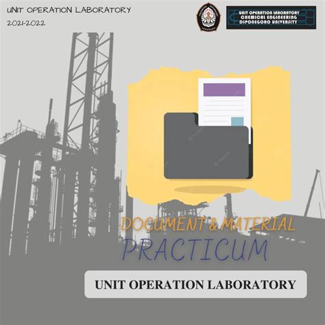 Documents And Practice Materials Of Unit Operation Laboratory For 1st