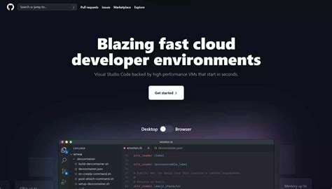 Github Codespaces Home Page Clone With Nextjs And Tailwind