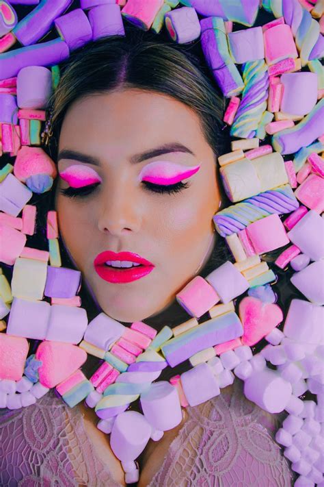 Candy Bath Photoshoot Pop Color Photography Creative Photography