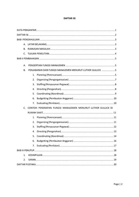 Fungsi Manajemen Menurut Luther Gullick Docx