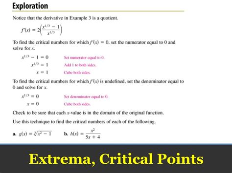 Extrema on an Interval, and Critical Points - ppt download