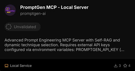 Promptgen Mcp Local Server Mcp S · Lobehub