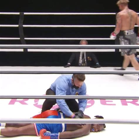 Nate Robinson Boxing Jake Paul Vs Nate Robinson Us Youtuber Knocks