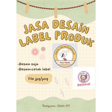 Jual Jasa Desain Label Produk Shopee Indonesia