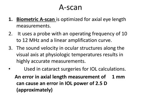 A Scan B Scan And Biometry 19 Pptx