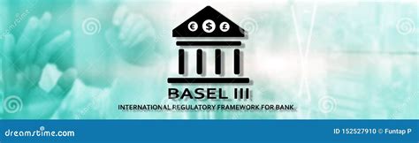 Basel 3 International Regulatory Framework For Banks On Abstract Server Room Background Stock