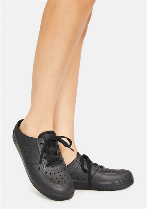 Clog Sneaker Slides Black Dolls Kill