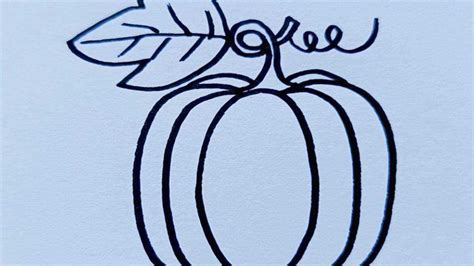 画大南瓜 简笔画 儿童 大山谷图库