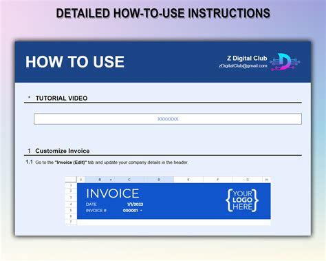Google Sheets Invoice Template Automated Invoice Spreadsheet