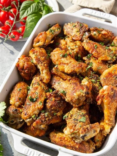 Garlic Parmesan Chicken Wings Recipe Garden In The Kitchen