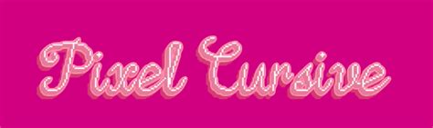 Pixel Cursive Fontstruct