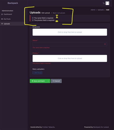 V Bug Padding Not Correctly On Crud Errors Issue Laravel