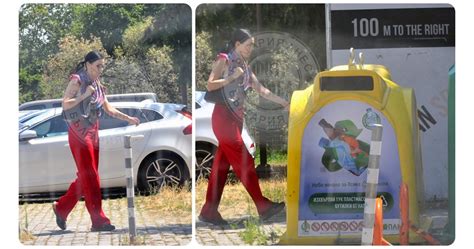 ПАПАРАШКИ СНИМКИ Виктория Петрова е секси в червено