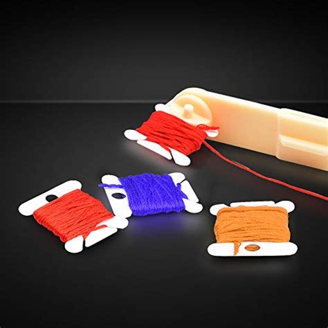 Onepine Plastic Floss Bobbins 120 Pieces White Cross Stitch Thread