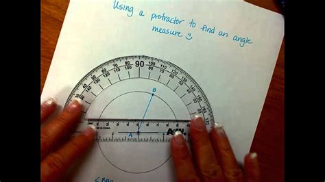 Measuring With A Protractor Video YouTube