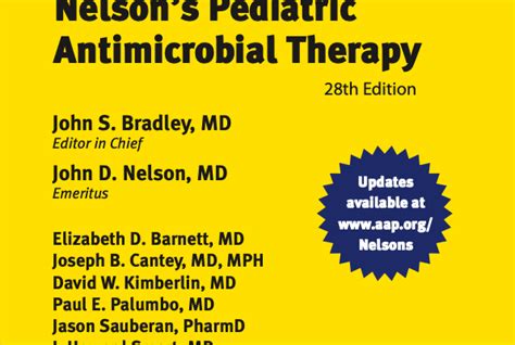 Download Nelsons Pediatric Antimicrobial Therapy 28th Edition 2022