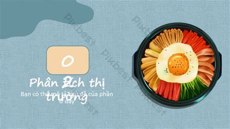 Mẫu ẩm Thực Hàn Quốc Màu Xanh đơn Giản Trưng Bày Văn Hóa Powerpoint