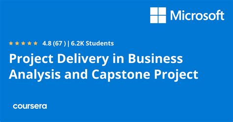 Project Delivery In Business Analysis And Capstone Project Coursera