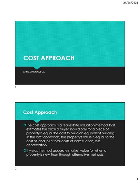Cost Approach Pdf