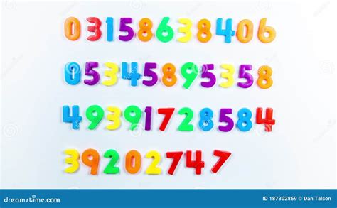 Animated Video Of Numbers On White Background Stock Video Video Of