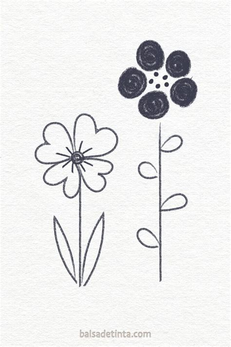17 Ideas De Dibujos De Flores Balsa De Tinta