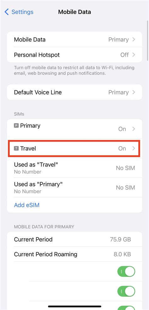 Turning Data Roaming On Off On IOS Device Tripsim By SYD Help