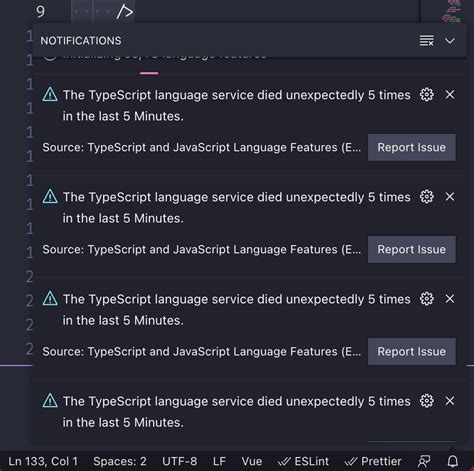 Unknown Problem With Vue Language Server Crash Issue Vuejs Vetur GitHub