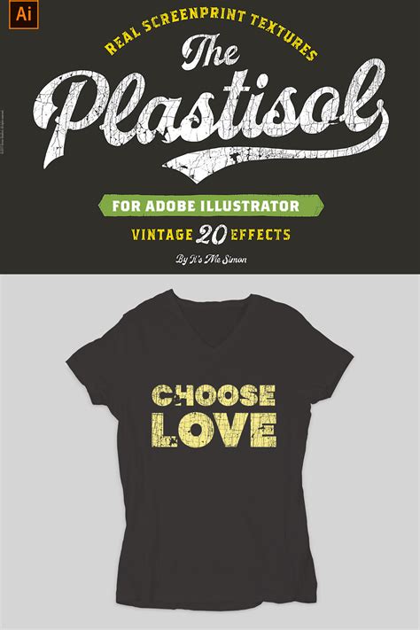 Plastisol Ink Textures To Create A Cracked Vintage Print Effect