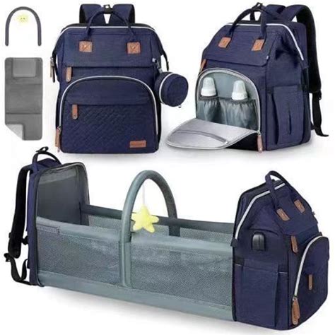 ZGEER Sac Mommy sac à dos à deux épaules sac à dos pliable grande