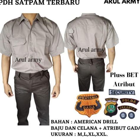 Uniform Clothes Suit Pdh Pdl Security Guard Security Guard Newest Safari M Shopee Singapore