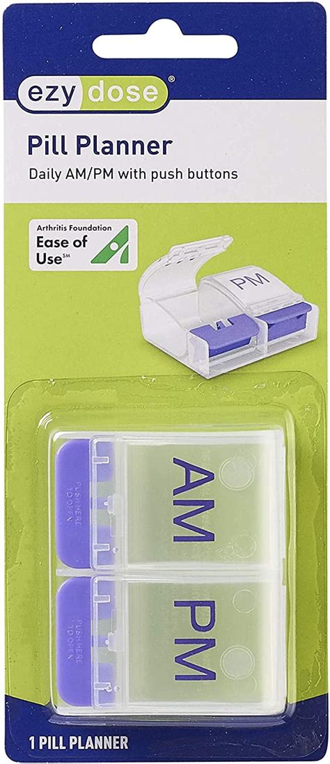 Buy Ezy Dose Push Button Pill Medicine Vitamin Organizer Box Daily