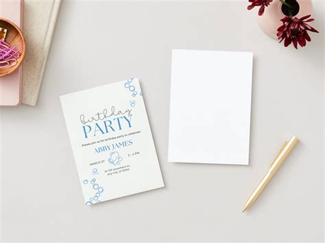 Editable Birthday Party Invitation Text Invitation Birthday Party
