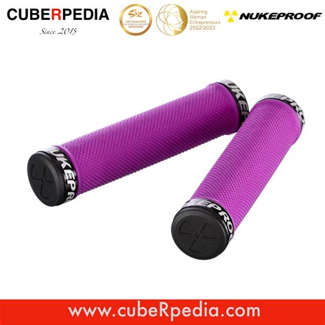 Nukeproof Neutron Knurled Lock On Grip Purple Cuberpedia
