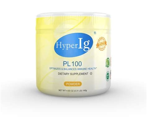 Hyperig Pl 100 Egg Protein Powder Hyperimmune Egg Supplement 140g