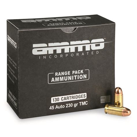 Ammo Inc Signature 45 Acp Tmc 230 Grain 130 Rounds Sportsmans