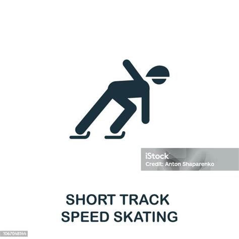 쇼트 트랙 스피드 스케이팅 아이콘입니다 겨울 스포츠 아이콘 컬렉션에서 프리미엄 스타일 디자인입니다 Ui와 Ux가 픽셀 완벽 한 쇼트 트랙 스피드 스케이팅 인쇄 사용