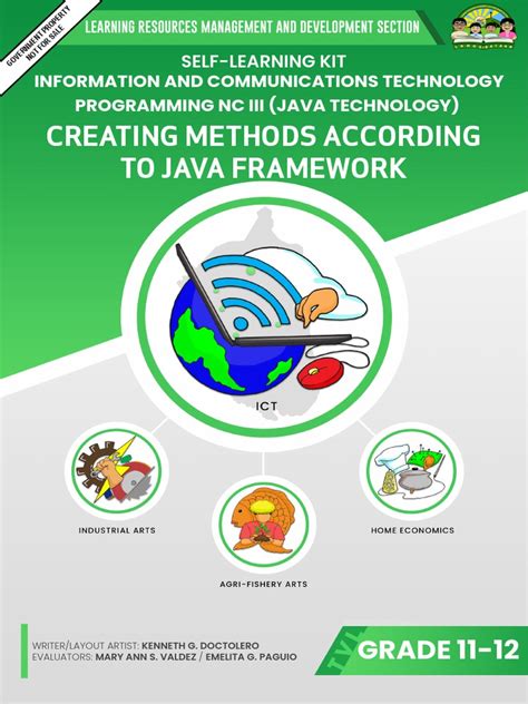 Shs Slk Ict Prog Creating Methods According To Java Framework Pdf Method Computer