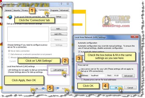 how to use tor with internet explorer ie web browser with privoxy