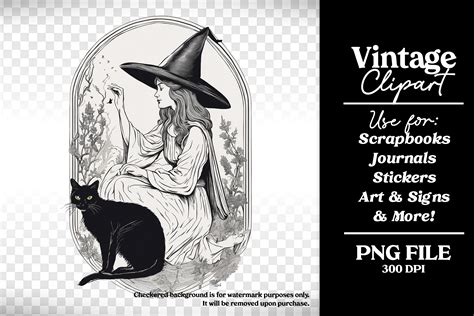 Witch Vintage Halloween Graphic By Lisa Smith · Creative Fabrica