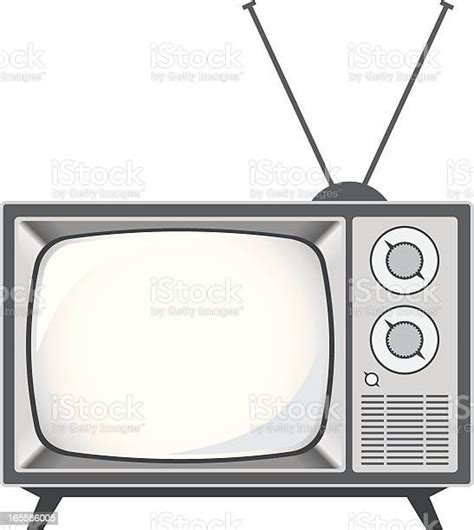 복고풍 Tv 텔레비전에 대한 스톡 벡터 아트 및 기타 이미지 텔레비전 1950 1959 년 1970 1979 년 Istock