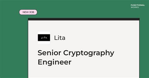 Functional Works On Linkedin Senior Cryptography Engineer In San Functional Works On Linkedin Senior Cryptography Engineer In San