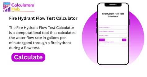 Fire Hydrant Flow Test Calculator Online
