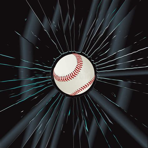 Broken Glass 2 Baseball Stock Vector Illustration Of Crash 13591768