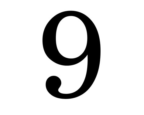 Number 9 Png