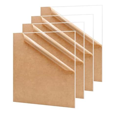 Pro Space 48 In X 96 In X 14 In Clear Acrylic Cut Plexiglass