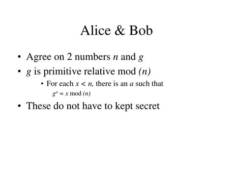 Ppt Diffie Hellman Powerpoint Presentation Free Download Id 6636158